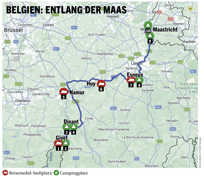 Kurztrip nach Belgien: Mit Camper und E-Bike die Maas entlang ...
